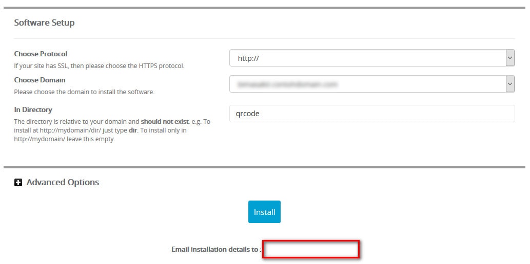 Install PHP QR Code Melalui Softaculous - IndoWebsite Knowledgebase
