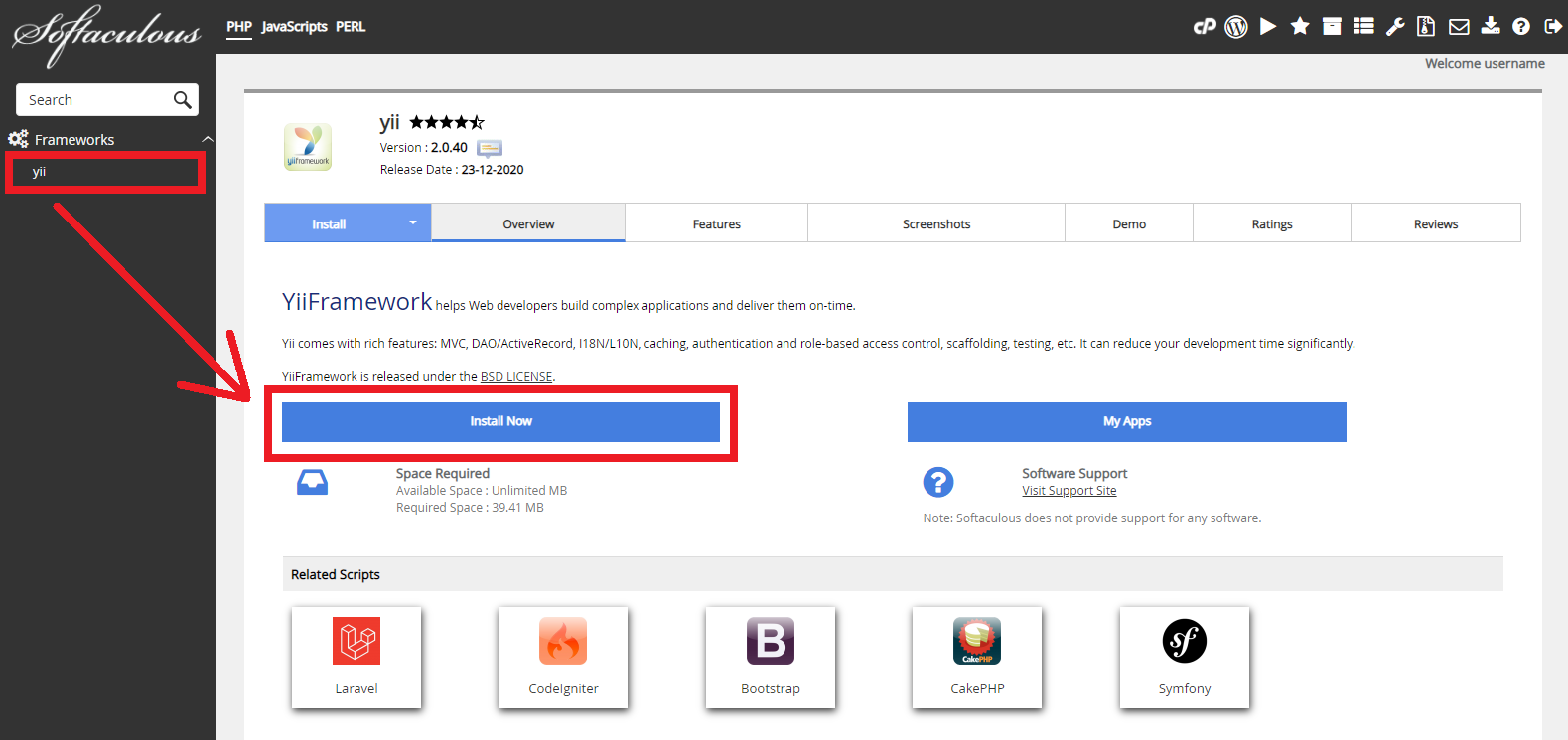 Cara Install yii Melalui Softaculous - IndoWebsite Knowledgebase Cara Install yii Melalui Softaculous - IndoWebsite Knowledgebase