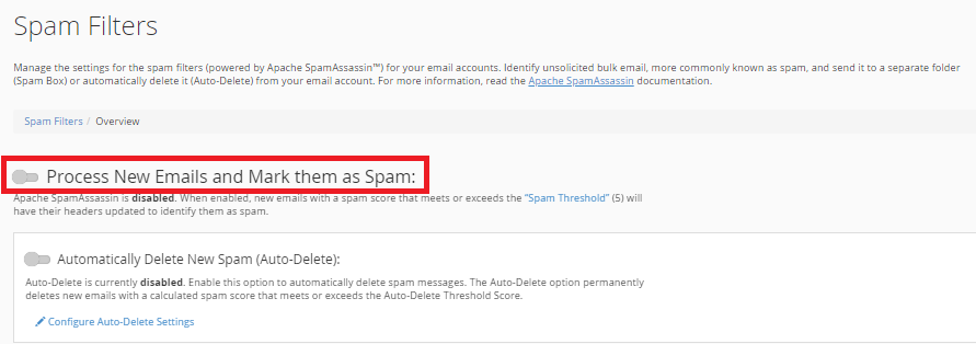 Cara Mengaktifkan fitur Apache Spam Assassin (Spam Filters) di cPanel ...