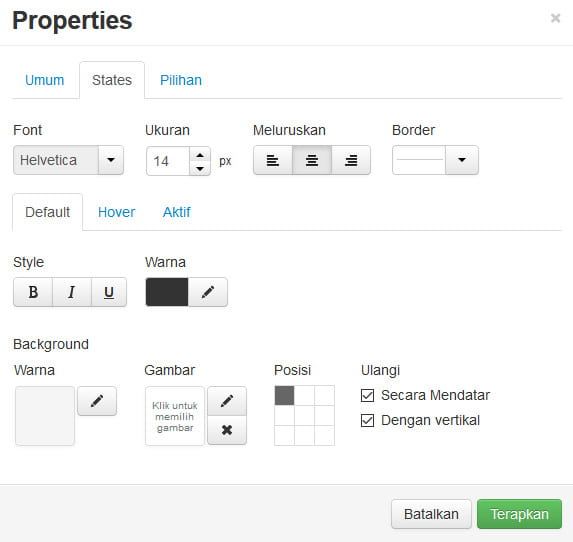 Cara Membuat Tombol Pada Website Builder - IndoWebsite Knowledgebase