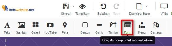 Cara Membuat Form Pada Website Builder - IndoWebsite Knowledgebase