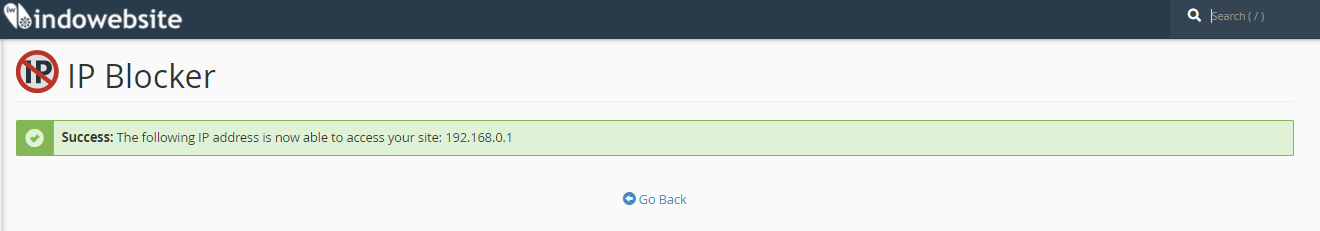 Unblock IP Address Pada cPanel - IndoWebsite Knowledgebase Unblock IP Address Pada cPanel - IndoWebsite Knowledgebase