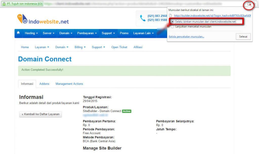 Cara Penggunaan WebSite Builder - IndoWebsite Knowledgebase