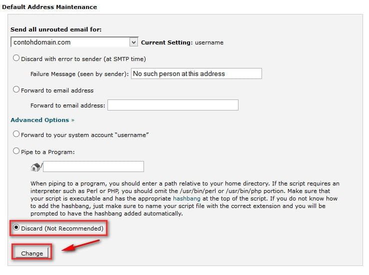 Setting Default Address Email Pada cPanel - IndoWebsite Knowledgebase